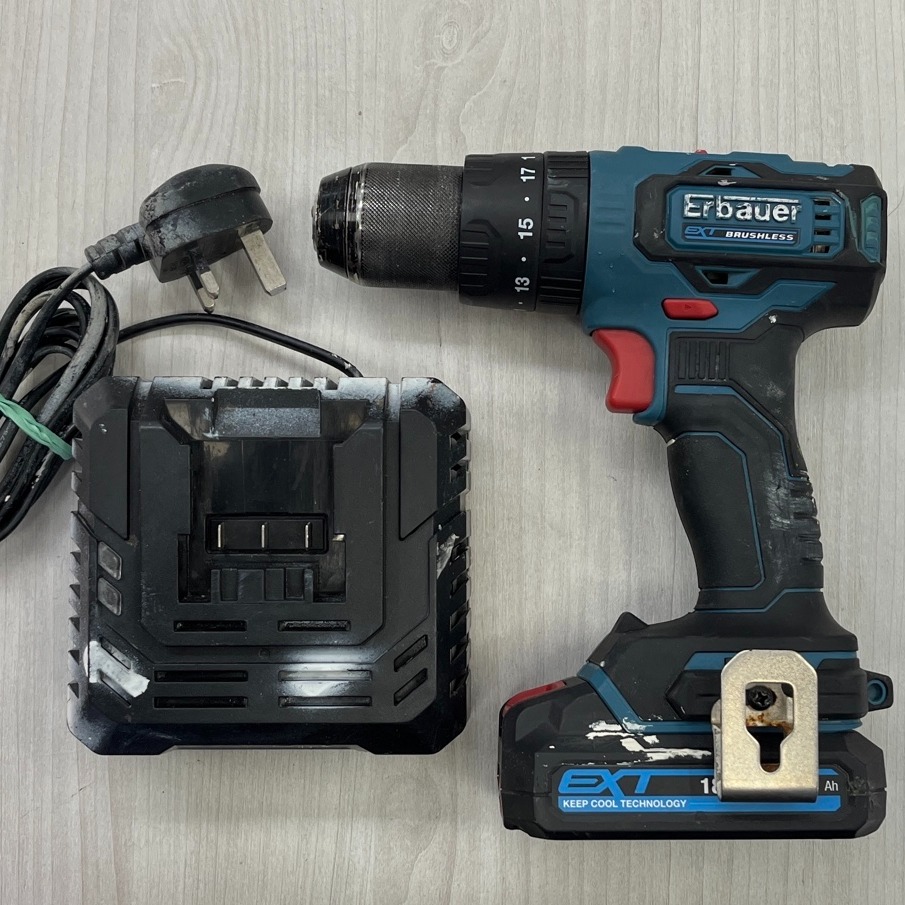 Pre-owned Erbauer Cordless Drill - Own4Less